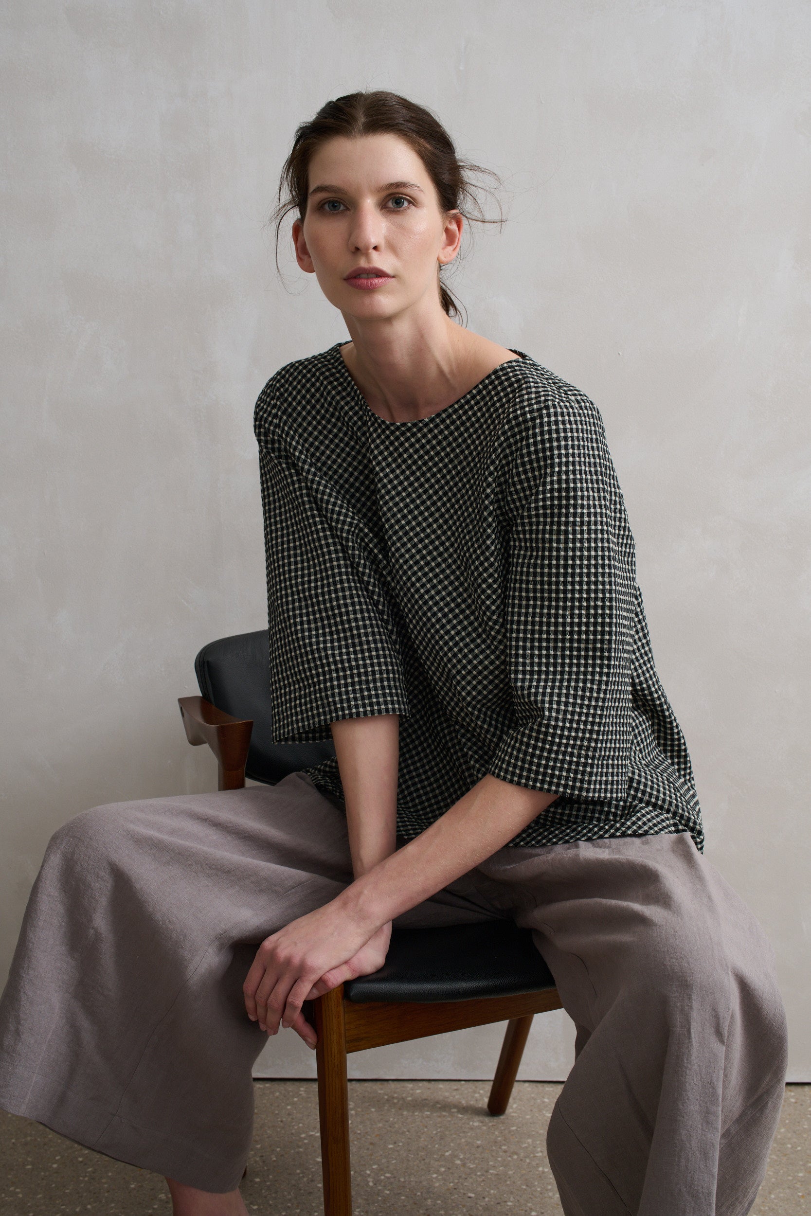 Eleanor Top - Check – Vale and Ward